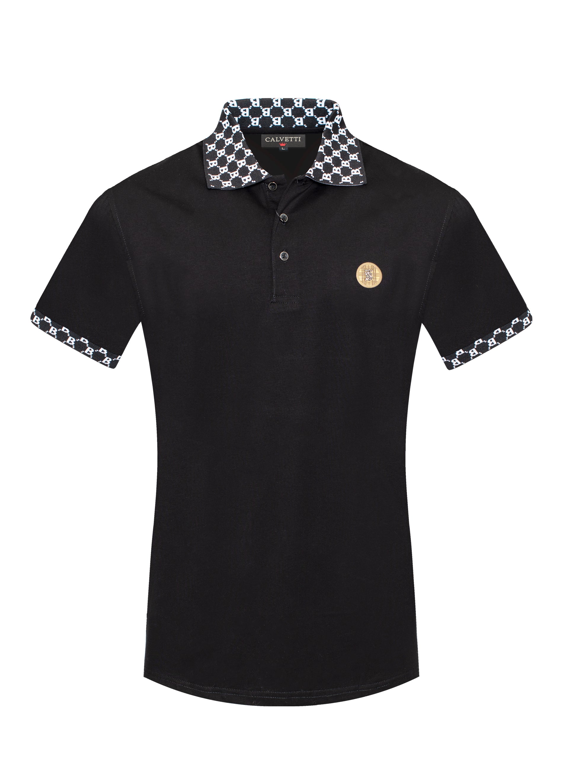 MEN'S COTTON/POLY FANCY POLO SHIRTS-CS200-201