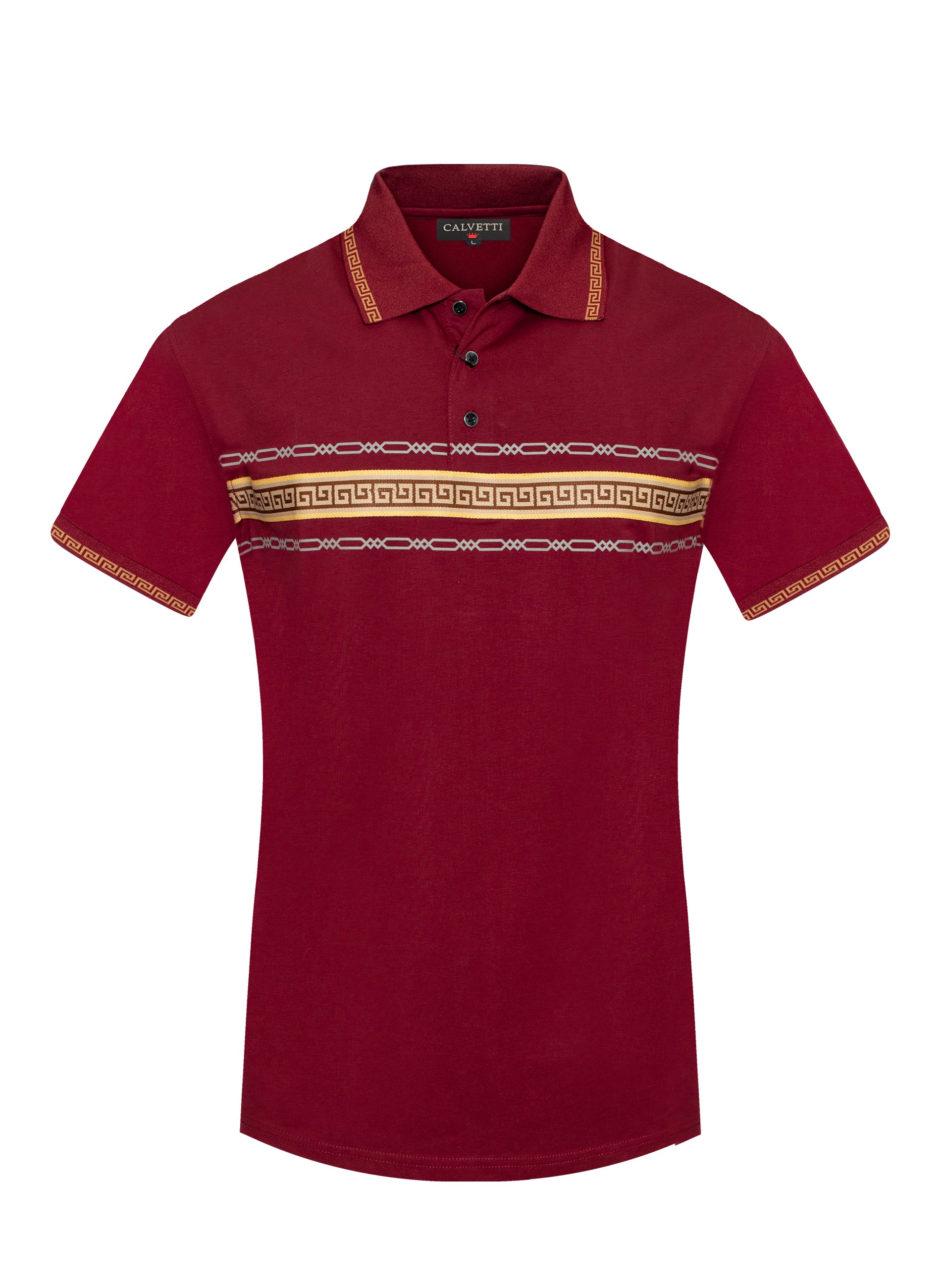 MEN'S COTTON/POLY FANCY POLO SHIRTS-CS200-205