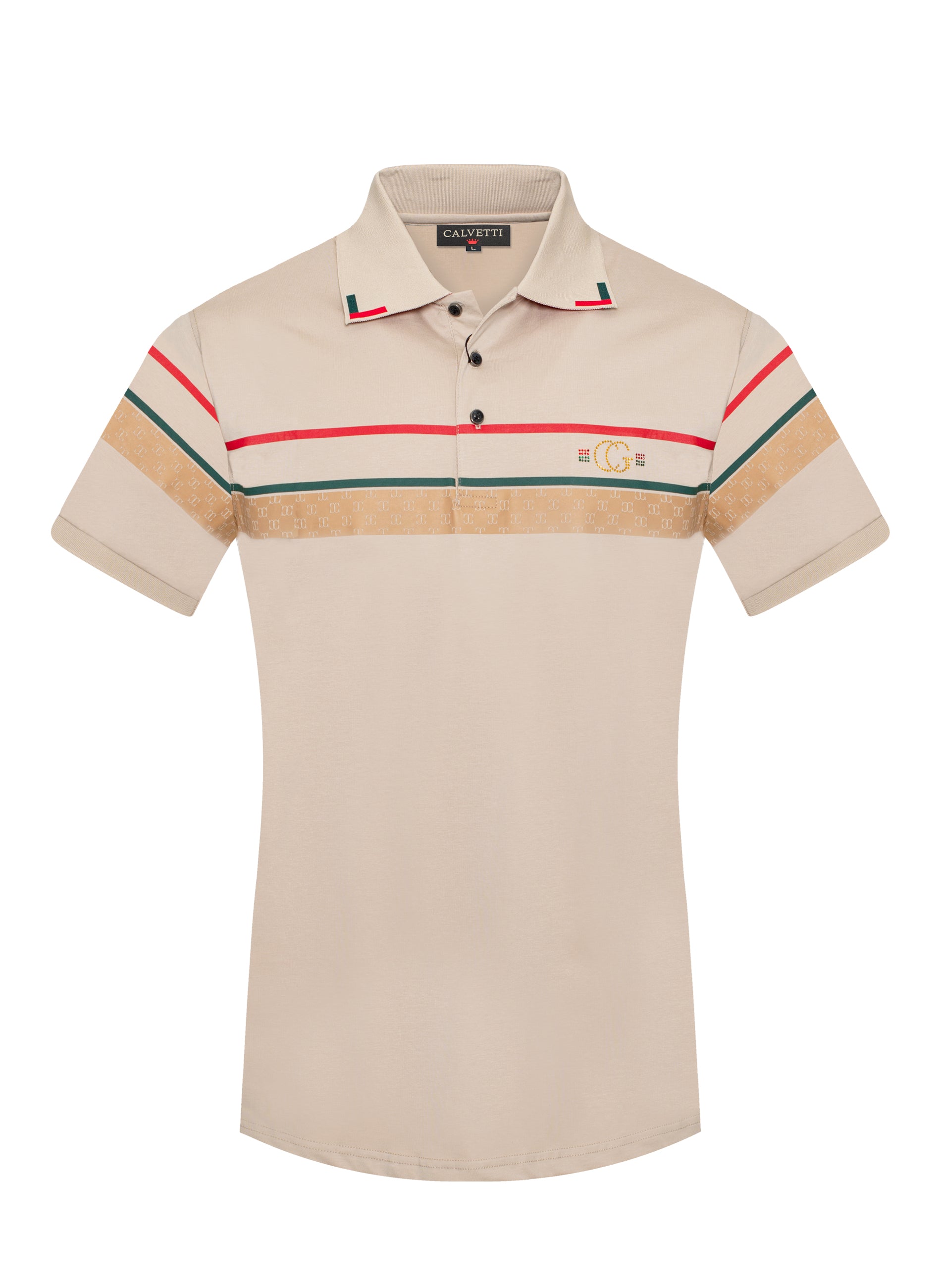 MEN'S COTTON/POLY FANCY POLO SHIRTS-CS200-213