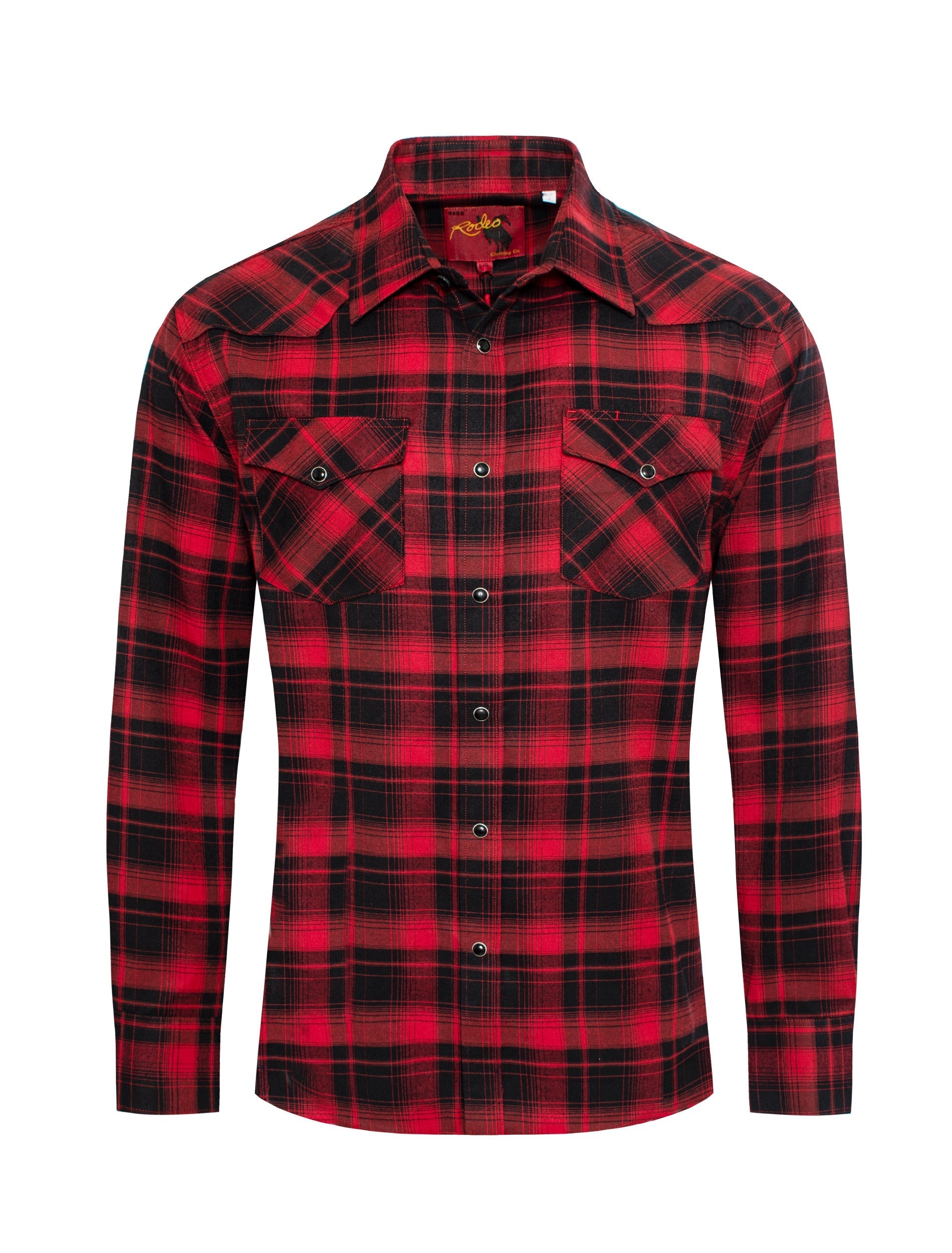 Men's Western Flannel Shirts With Snap Buttons-FLS300-302 – Rodeo ...