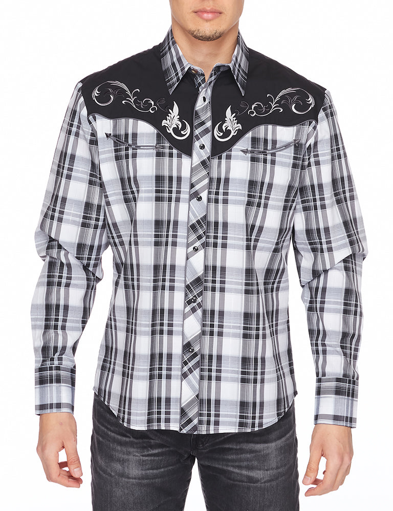 Rodeo Clothing Western Cowboy Dress Shirt with Embroidery for Outdoor ...